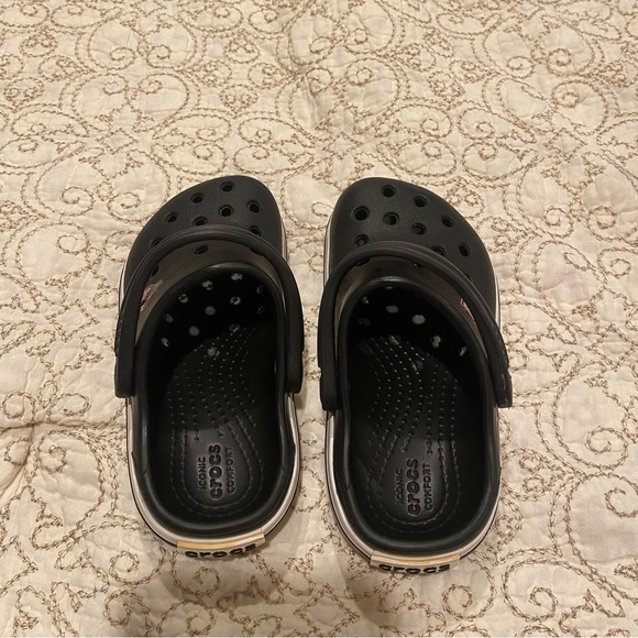 CROCS | Shoes | Crocs Kids Black Sandals With Perforated Design Size C7 ...